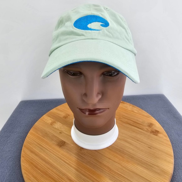 Costa | Accessories | Costa Light Green Hat Blue Embroidered Front And ...